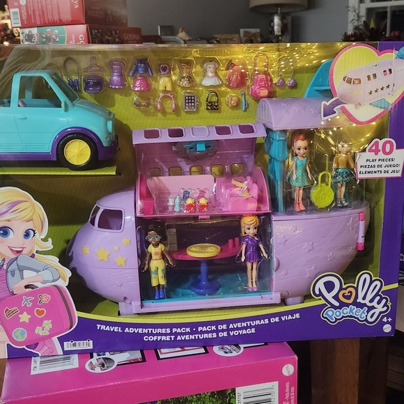 Toys | Polly Pocket Travel Adventures Jet Playset 4 Pieces | Poshmark